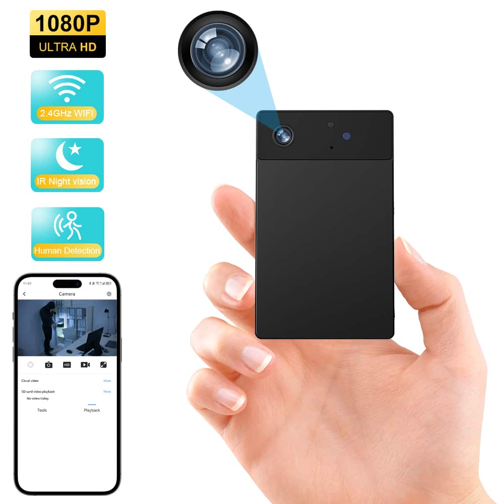 Wifi Mini Camera Small Home Camera HD 1080P Night Vision Ultrathin ...