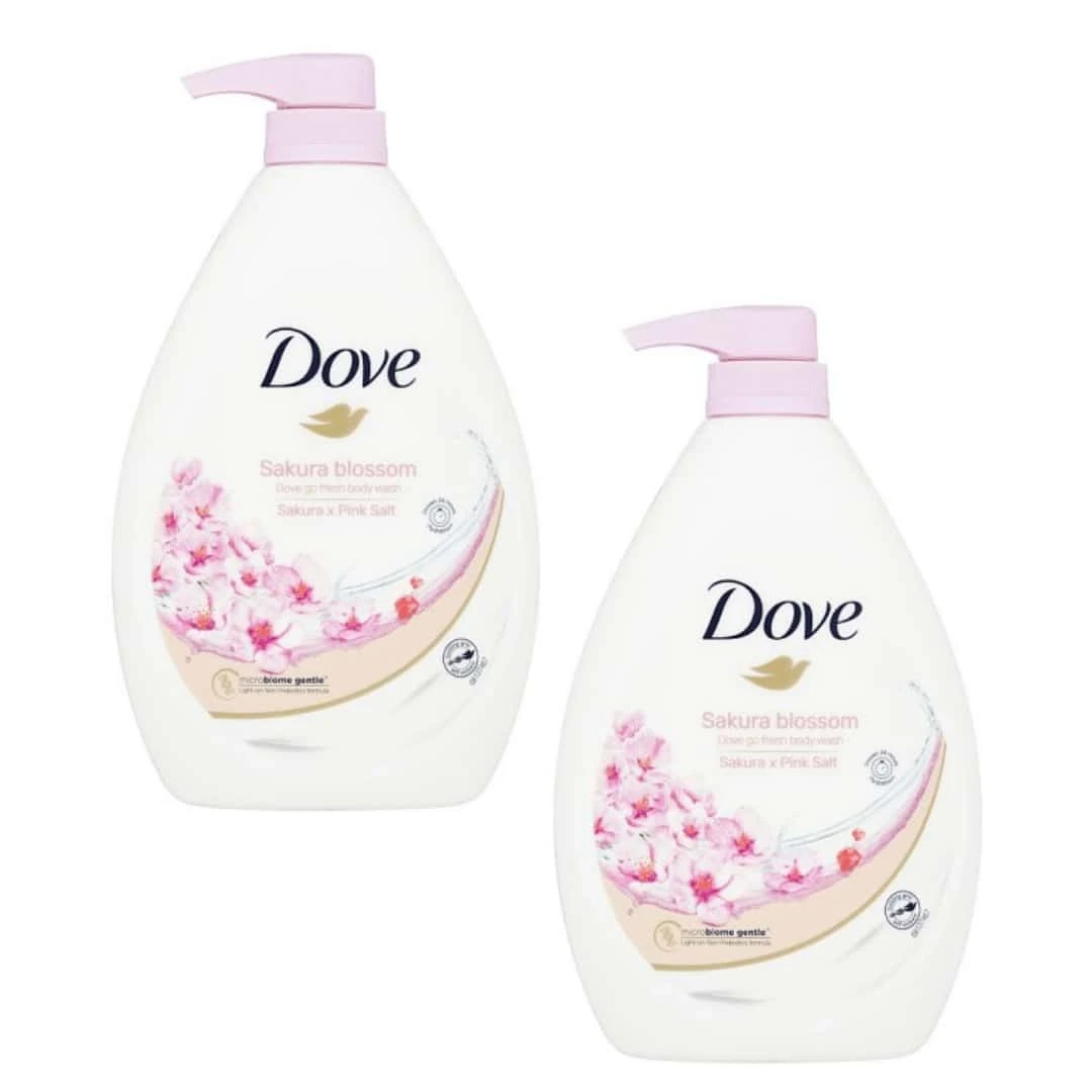 Dove Body Wash Sakura Blossom X Pink Salt 33.8oz/1LT - Pack Of 2 ...