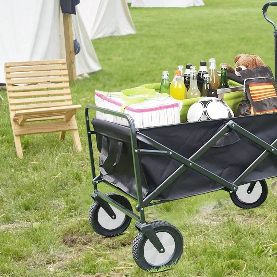 2025 New Folding Cart, Handcart, Beach, Camping, Garden, Friend ...