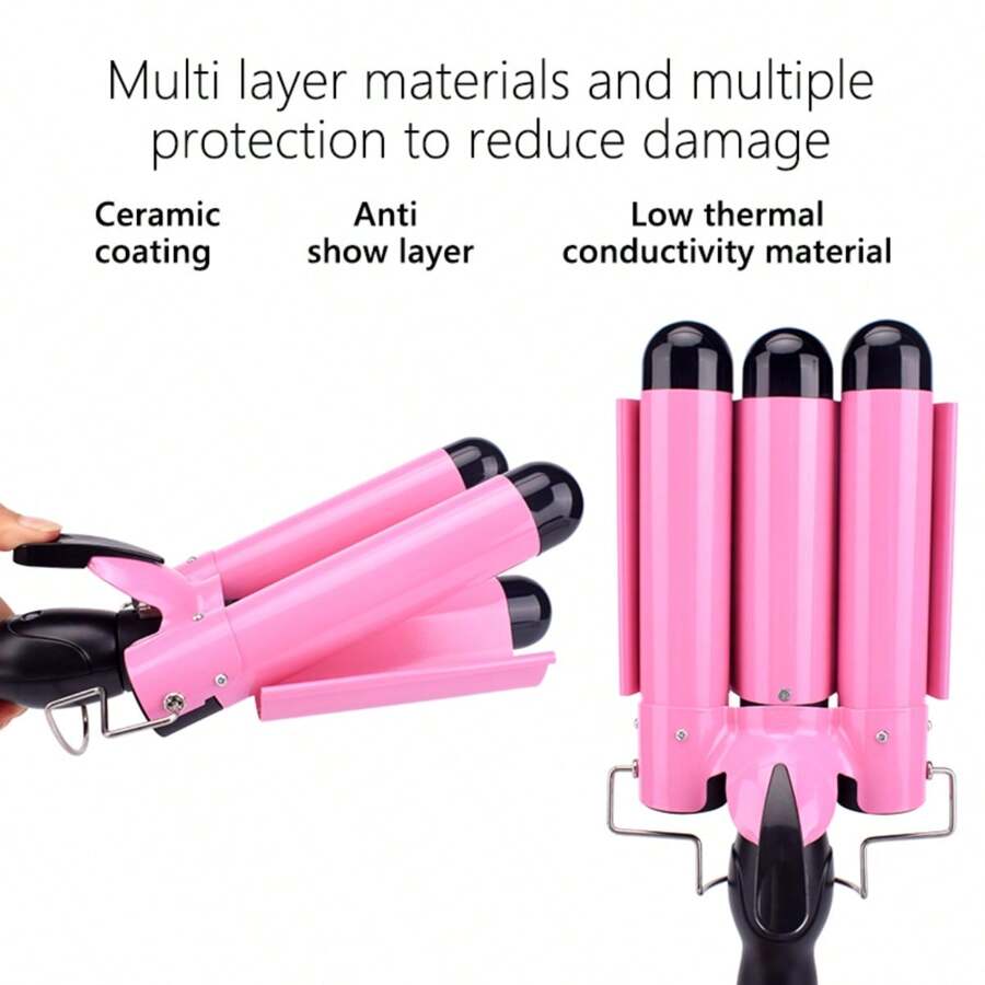 Professional Hair Curling Iron Ceramic Triple Barrel Hair Curler Irons Hair Wave Waver Styling ...