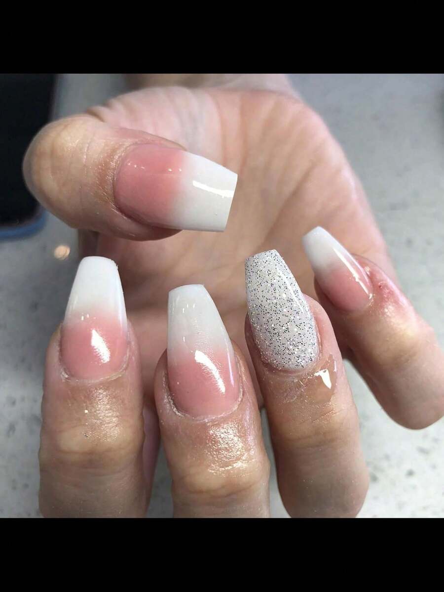120pcs Extra Short Coffin Nail Tips Half Matte Pre Filed Soft Gel