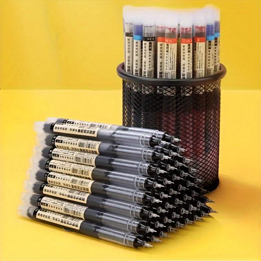 20 canetas esferográficas de tinta líquida preta de alta qualidade ...