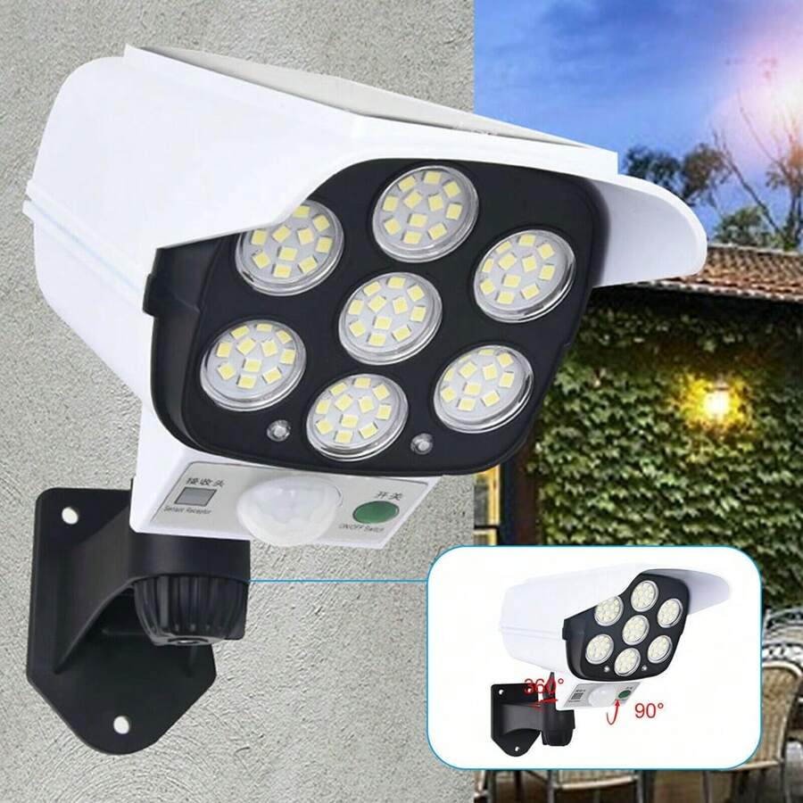 Solar Powered Fake Security Camera, Dummy Simulated CCTV Surveillance ...