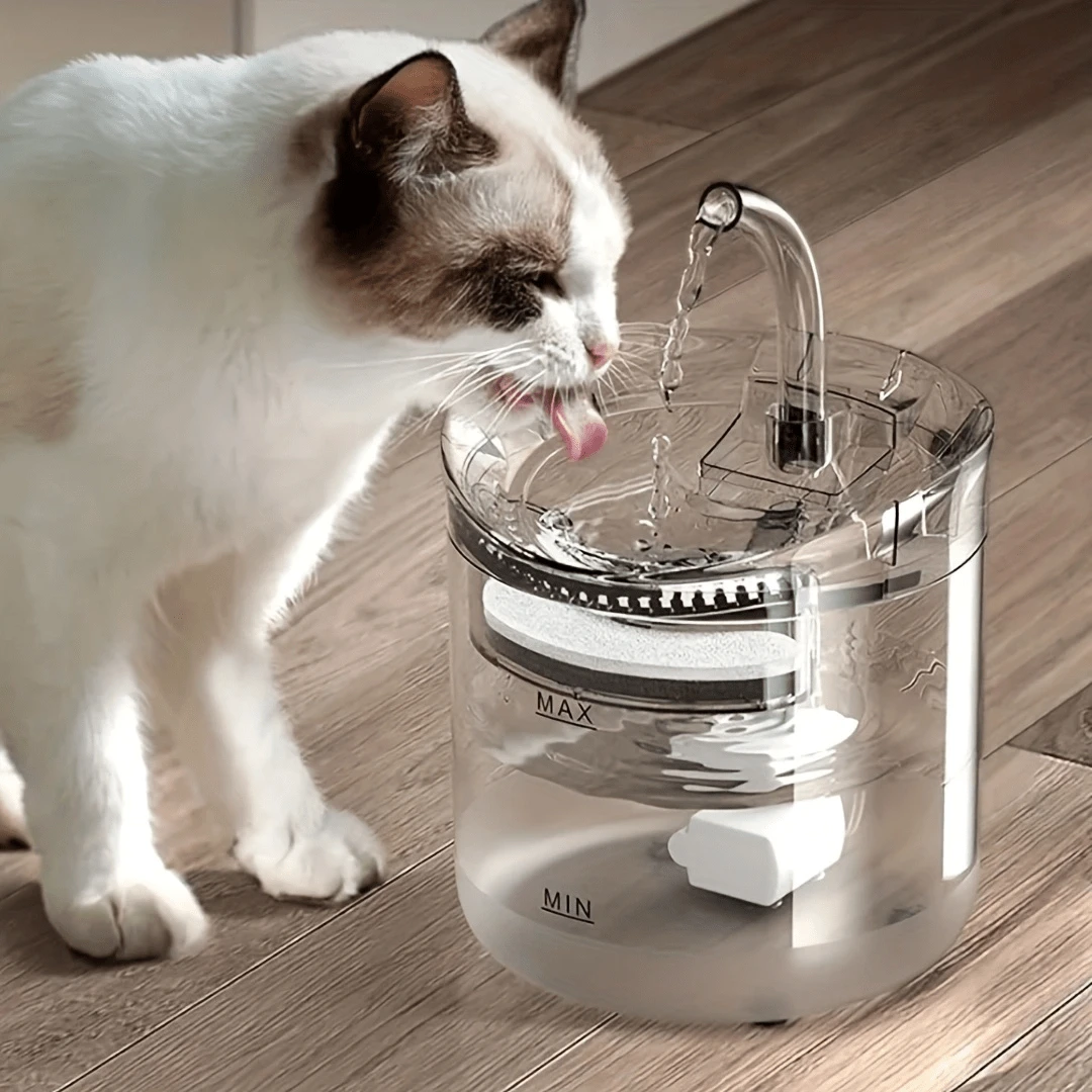 1.8L Whisker Delight Smart Fountain - Automatic Cat Water Fountain For ...