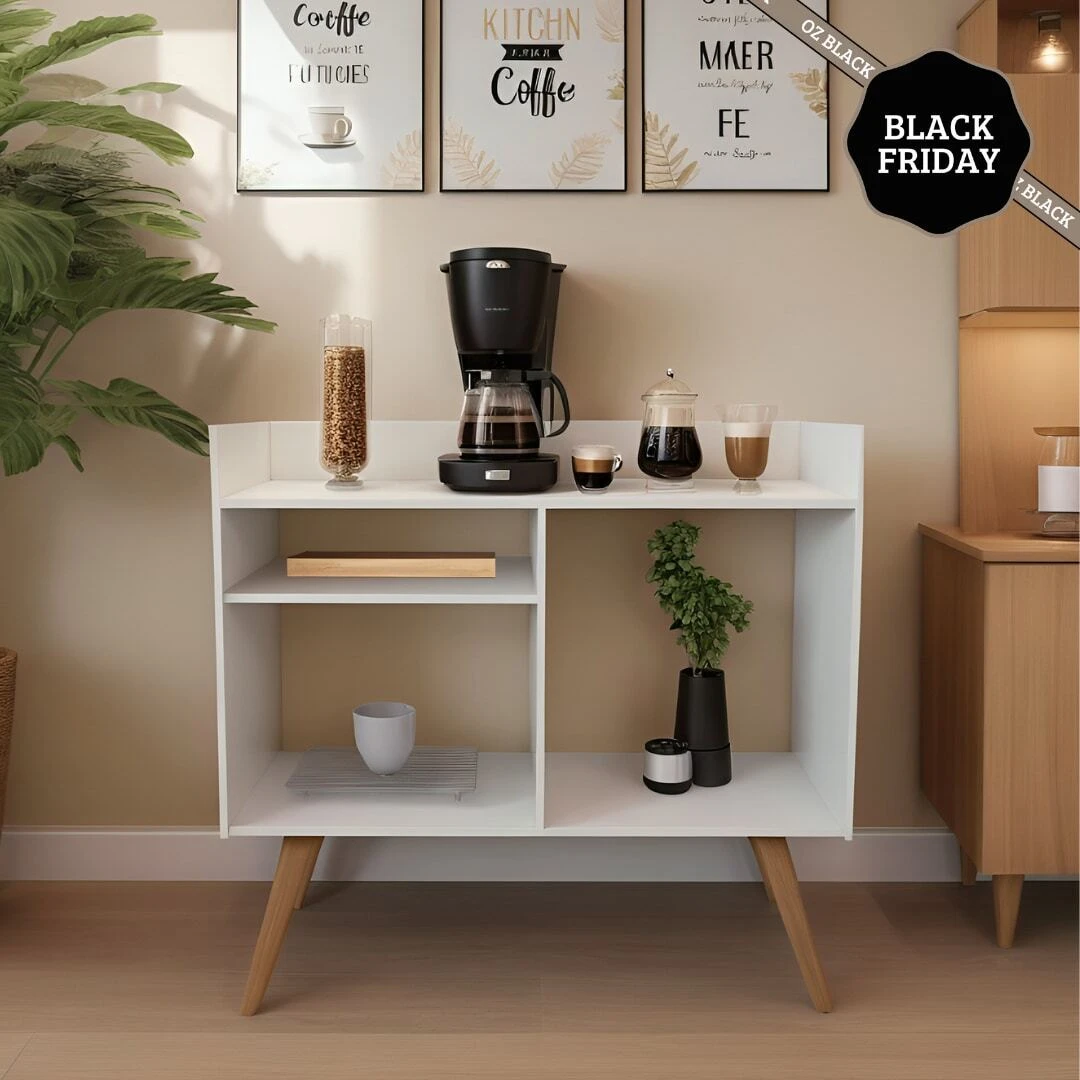 Retro Sideboard Stick Feet Coffee Corner Multipurpose Corner Niche ...