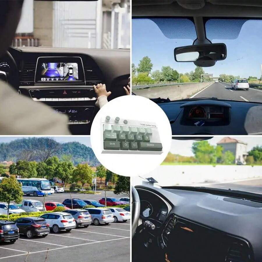 Car Temporary Parking Number Plate Rotatable Universal Mechanical ...