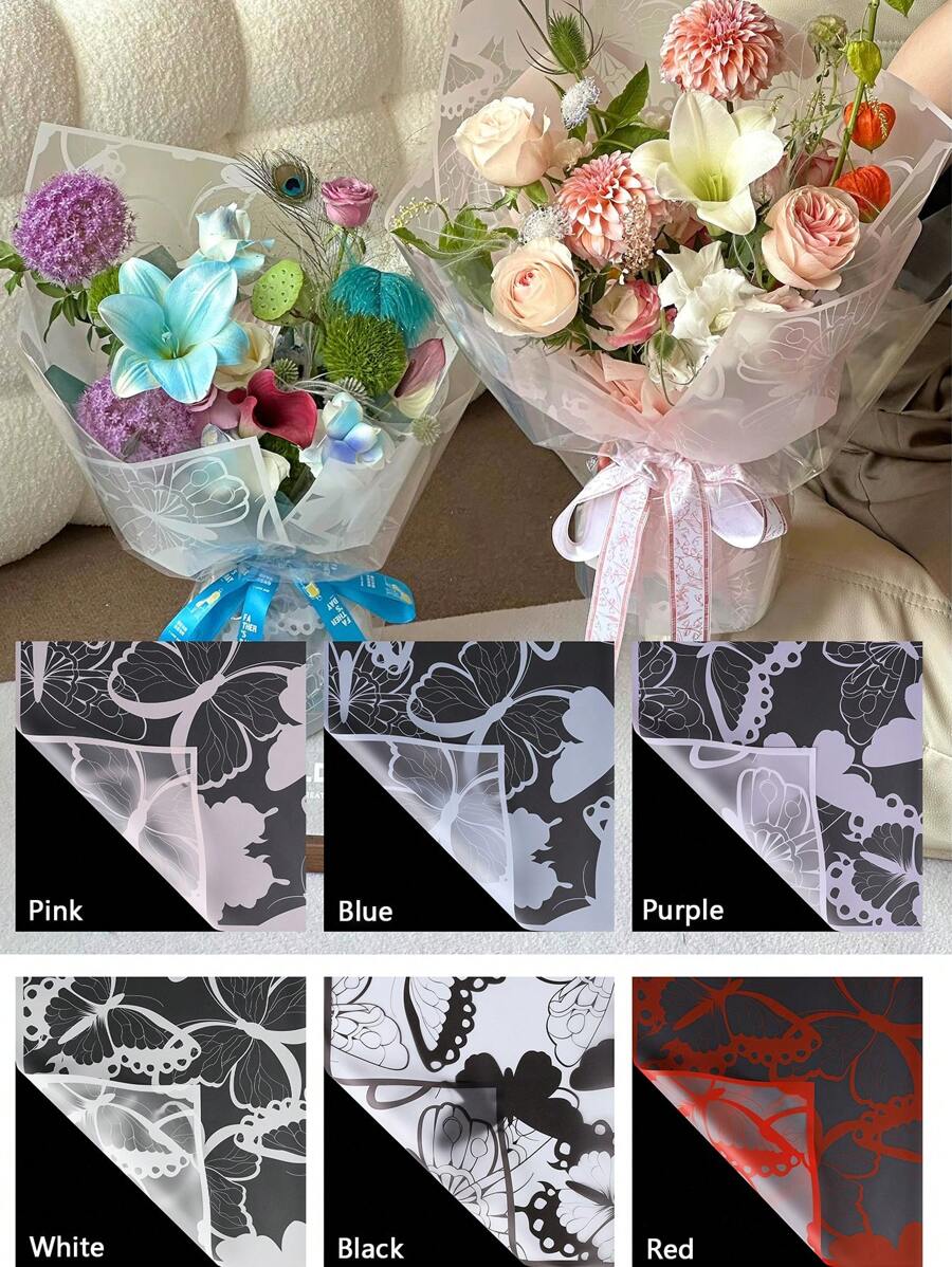 20 Sheets/Pack Waterproof Matte Finish OPP Jelly Packaging Paper ...