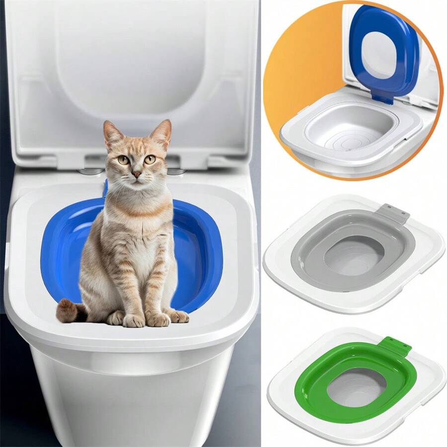 5th Gen Cat Toilet Training Seat, Cat Litter Box With Pad | SHEIN South ...