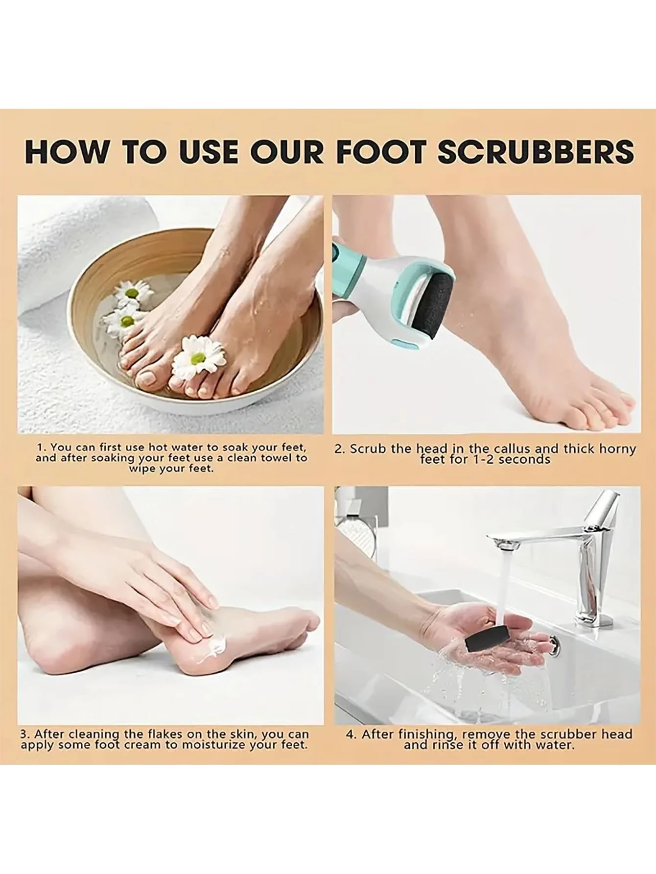 Electric Foot Grinder, Foot Care Tool For Removing Dead Skin, Calluses ...