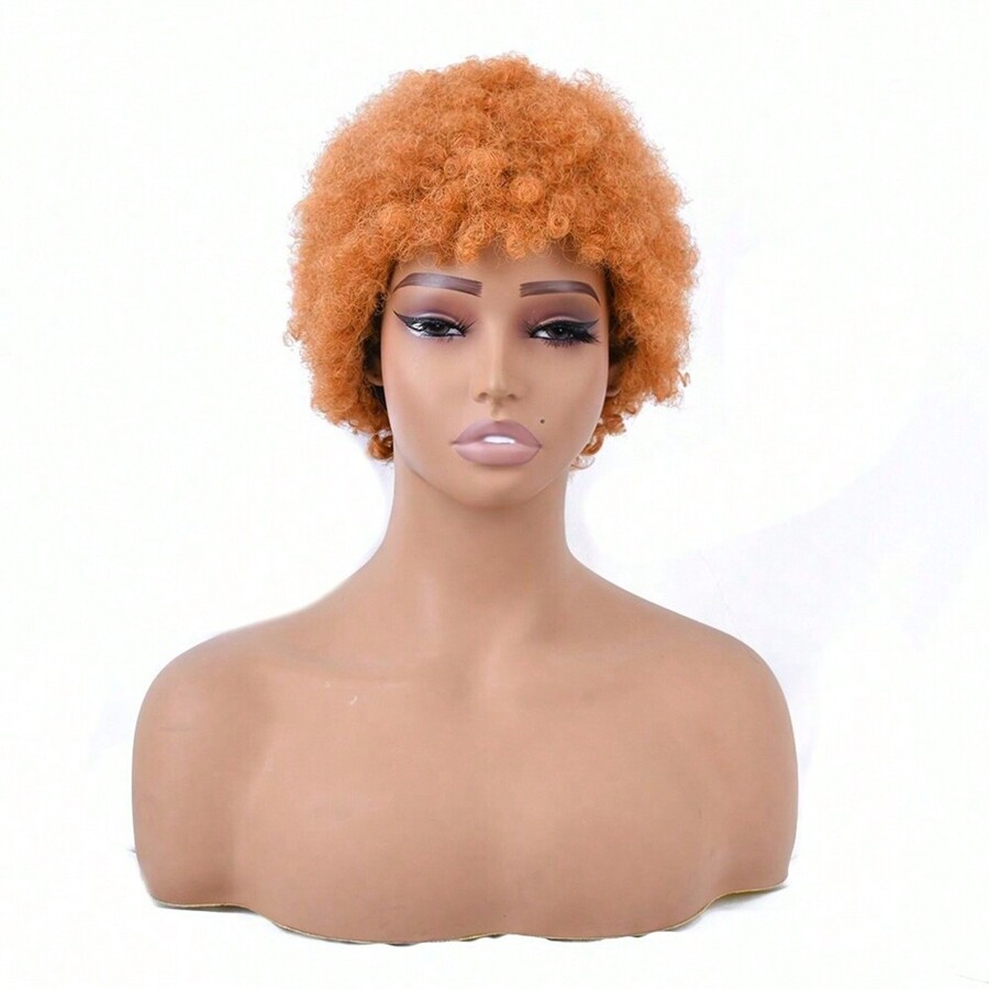 Ginger Afro Wigs For Women Ginger Color Human Hair Afro Wigs Women ...