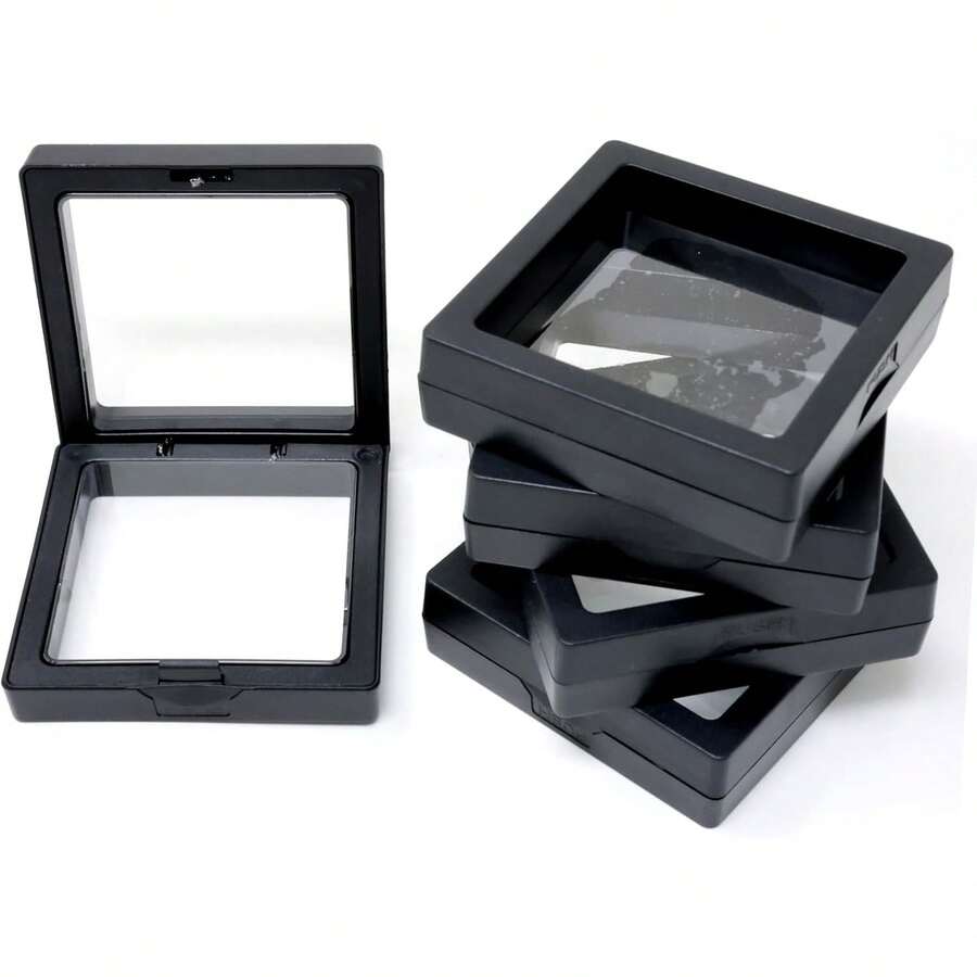5pcs Floating Display Box, 3D Hanging Jewelry Storage Box, Dust-Proof ...