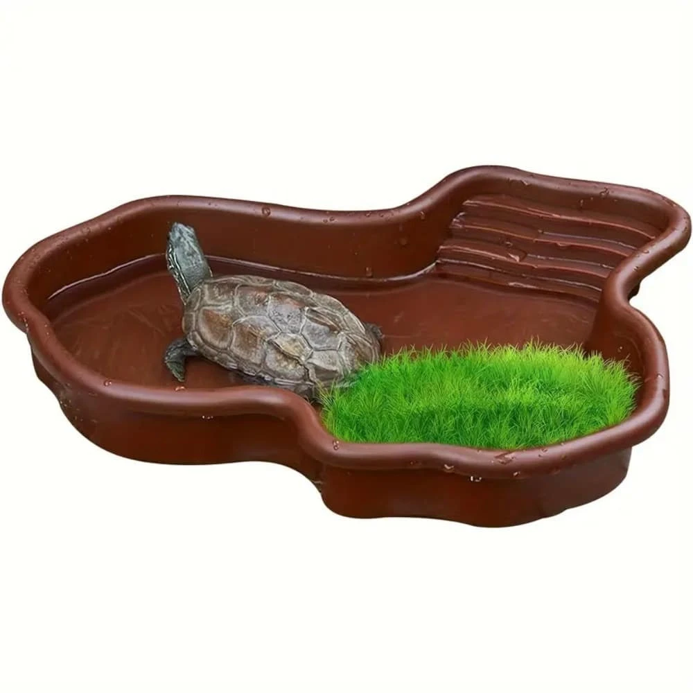 Acuario para baño de tortuga para uso doméstico, tanque de hábitat para ...