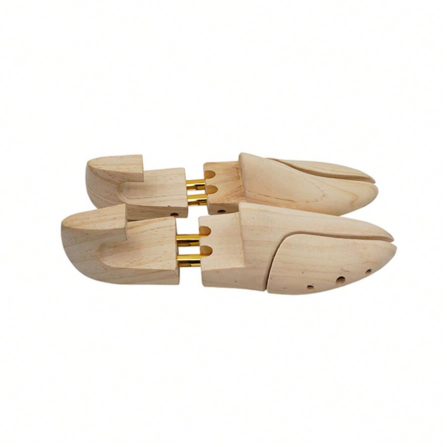 Men's And Women's Shoe Trees Twin Tube Adjustable New Zealand Pine Wood ...