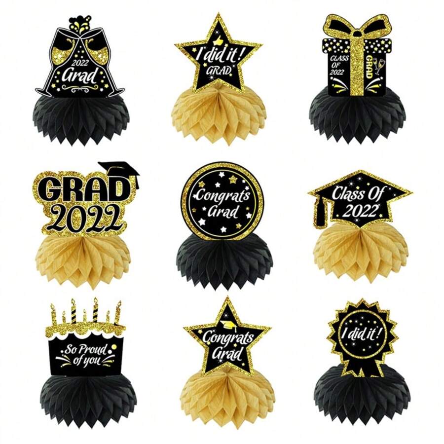9 Piece Graduation Party Decorations 2022. Congratulations On Your ...
