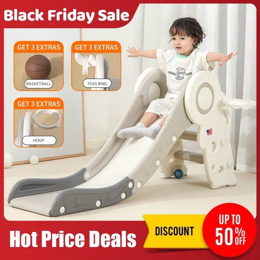 Baby Slide For Toddlers Age 1-3 Indoor Kids Slide Outdoor Climber ...