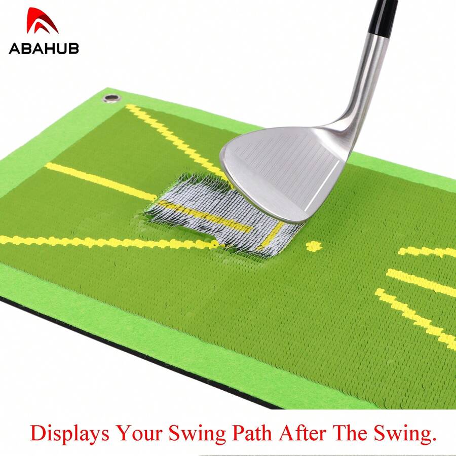 ABAHUB One Golf Putting Practice Mat, Golf Swing Track Mat, Golf Swing ...