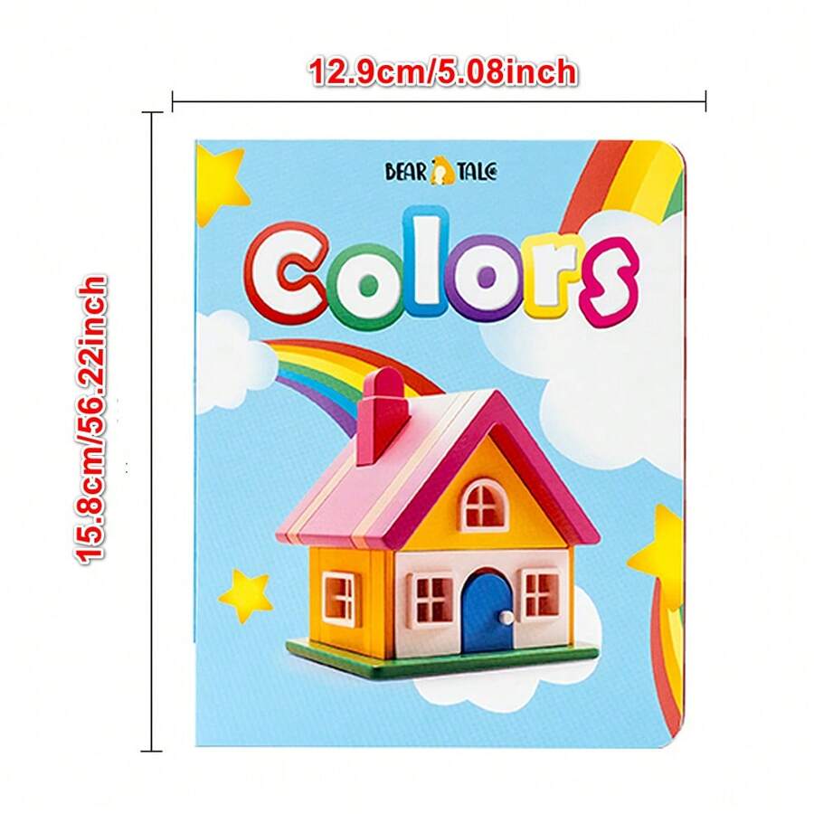 beartale 1pc, Early Learning Cognitive, Color Cognitive Books Baby ...