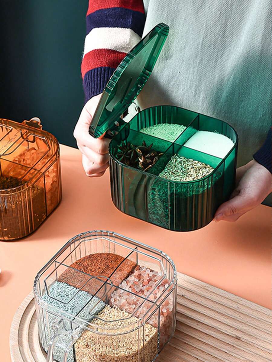 1 Stück Leicht - Luxus Gewürzdose und Box. Mit mehreren Fächern ...