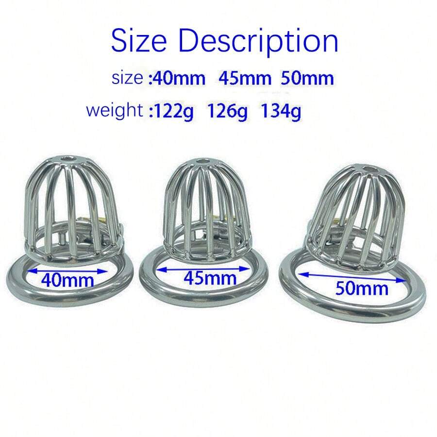 Male Stainless Steel Chastity Lock, Penis Cage, Restraint, Alternative ...