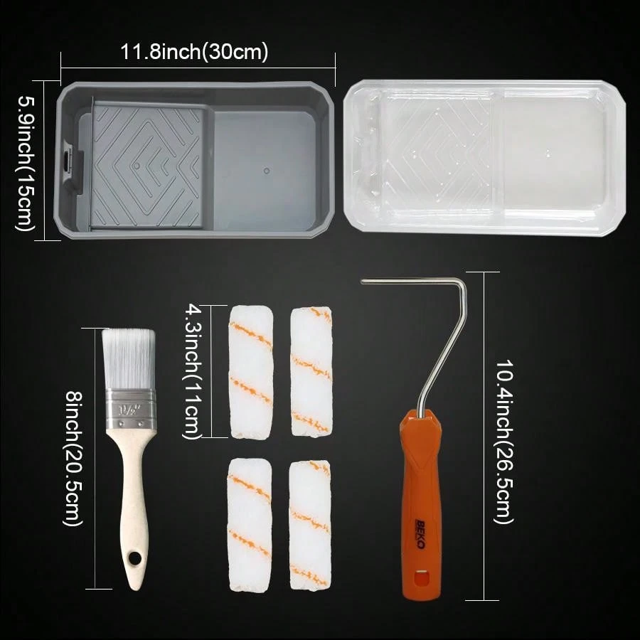 4-Inch Trim Set, Indoor Corner, Small-Scale Creative DIY Painting, PP ...