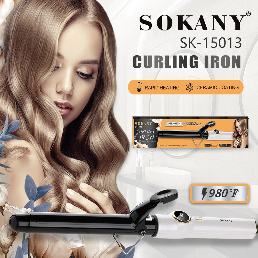 SOKANY15013 Curling Iron Beauty Salon Stick Adjustable Temperature ...