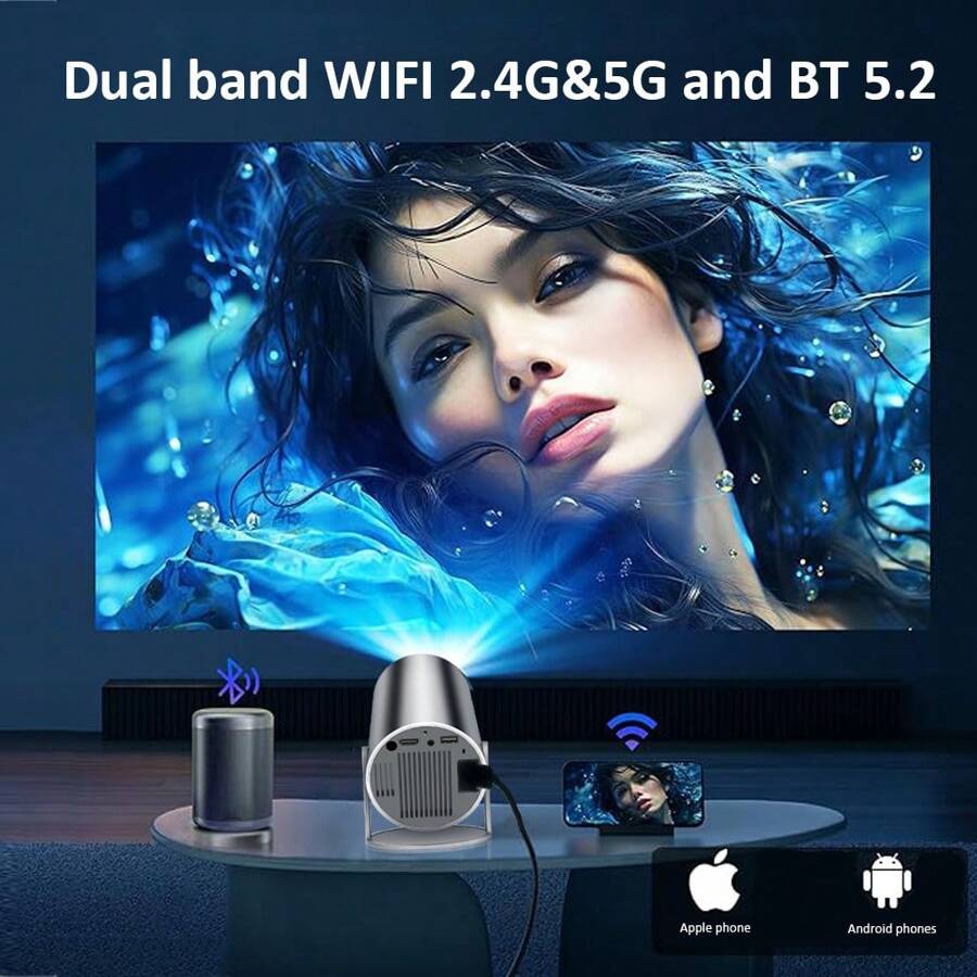 DITONG DITONG Hy300 Plus Projector 4K Android 1080P 1280*720P Full HD ...