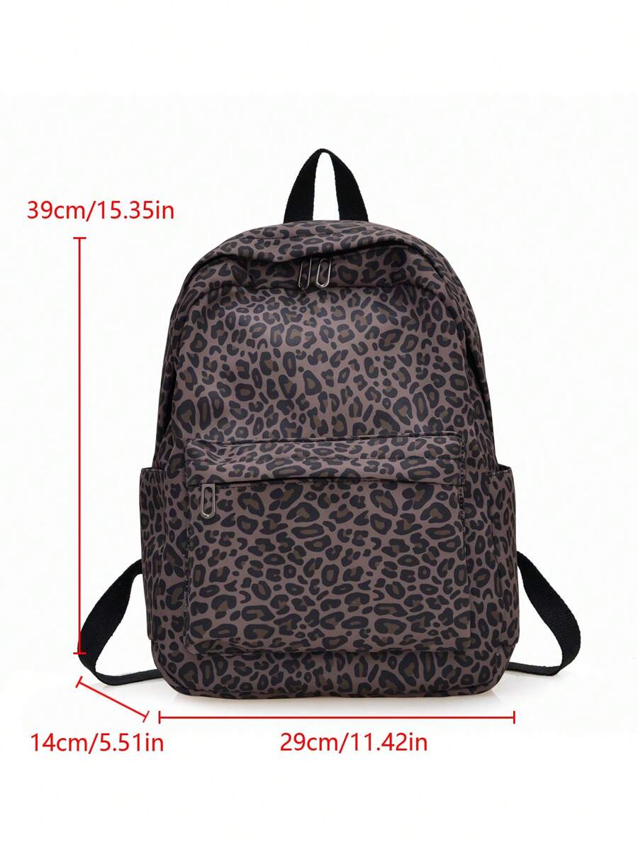 2024 New Backpack Leopard Print Hand To Improve The Sense Of Minority ...