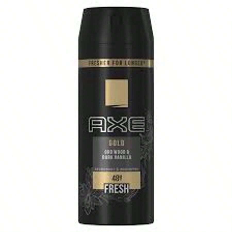 Axe AXE Body Spray Gold Oud Wood & Fresh Vanilla, 5.07 Oz (Pack Of 6 ...