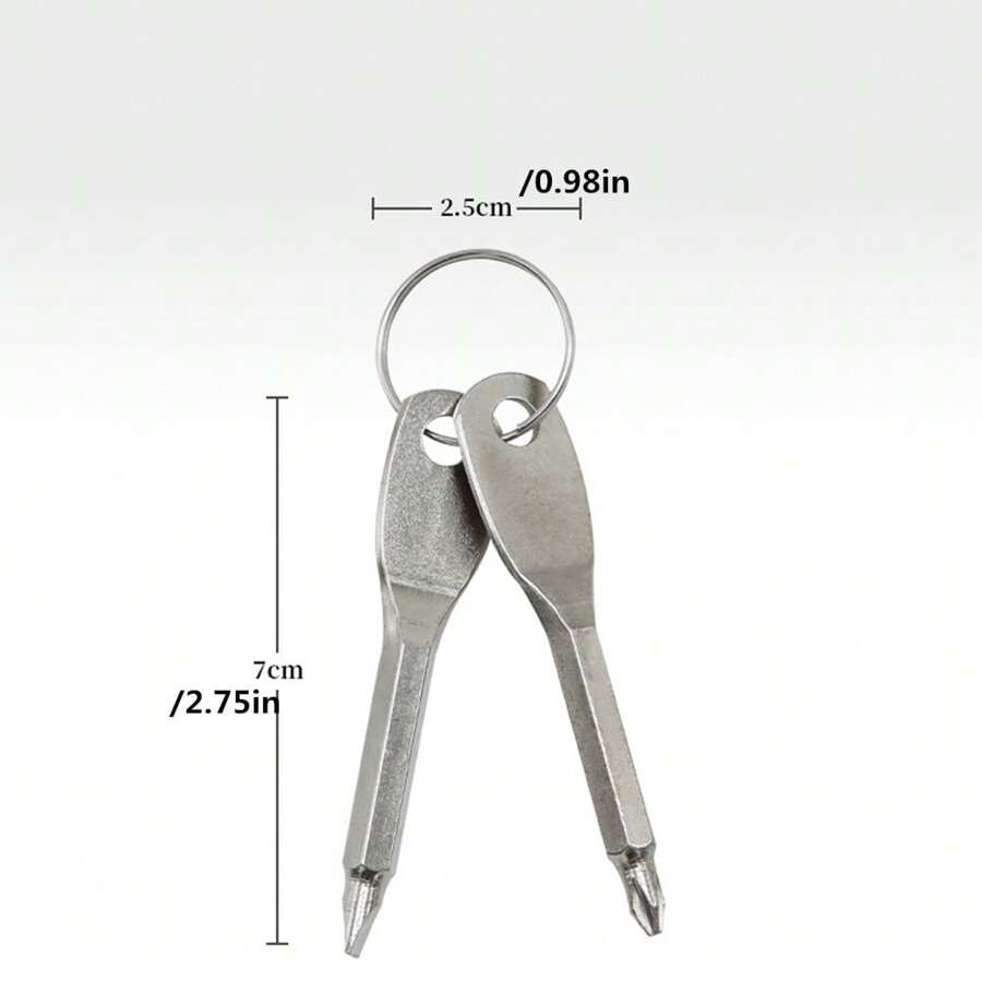 2pcs Portable Screwdriver, Outdoor EDC Flat Head & Phillips Head ...