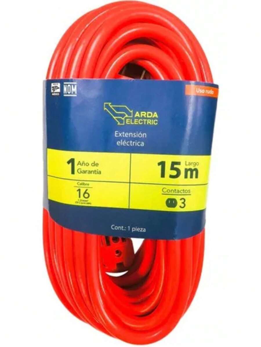 Extensión Eléctrica Uso Rudo Multicontacto Naranja | Moda de Mujer ...