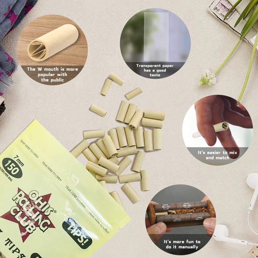 A Set Of 3 Black Cigarette Papers In 78mm Size And 1 Pack Of W ...