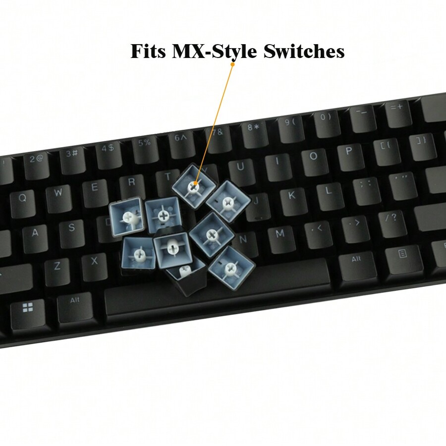 Keycap ABS Material Cherry MX Key Set OEM Profile Translucent For 61 87 ...