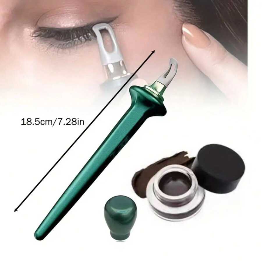 Reusable Silicone Eyeliner Brush Tool - Easy No-Skip, Smooth Glide ...