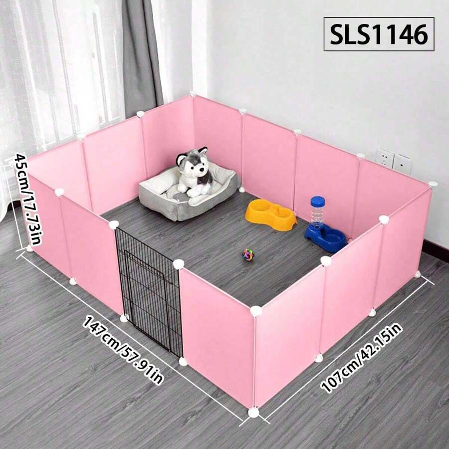 Pet Fence Indoor Dog Cage Dog Bed Barrier Railing Cat Litter Box ...