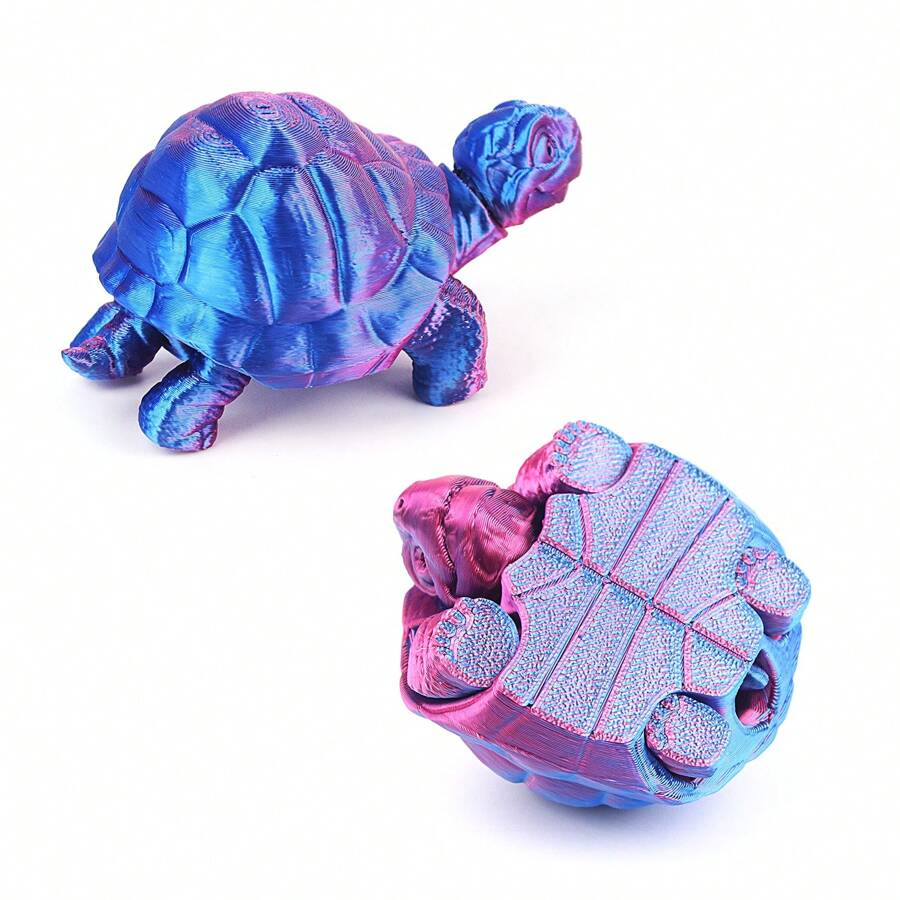 3D Printed Retractable Turtle With Realistic Shape, Movable Joints ...