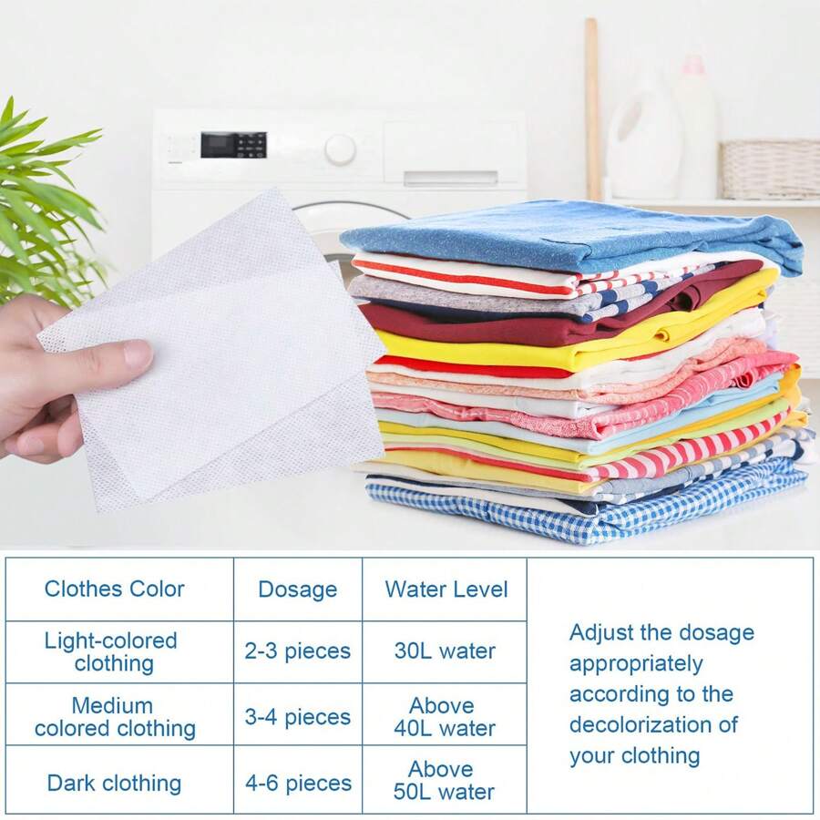 100pcs Laundry Dye Catcher Sheets, Anti-Dye Absorbing Film, Color ...
