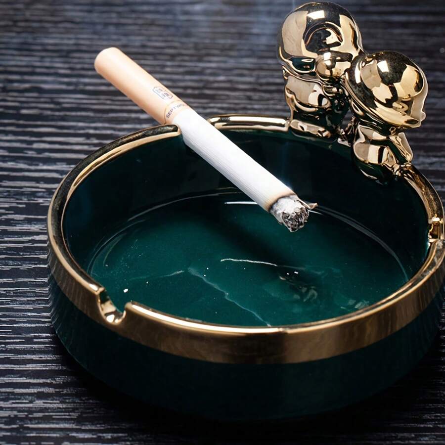1pc Creative Ceramic Ashtray, Nordic Style Home/Office/Tea Table Decor ...