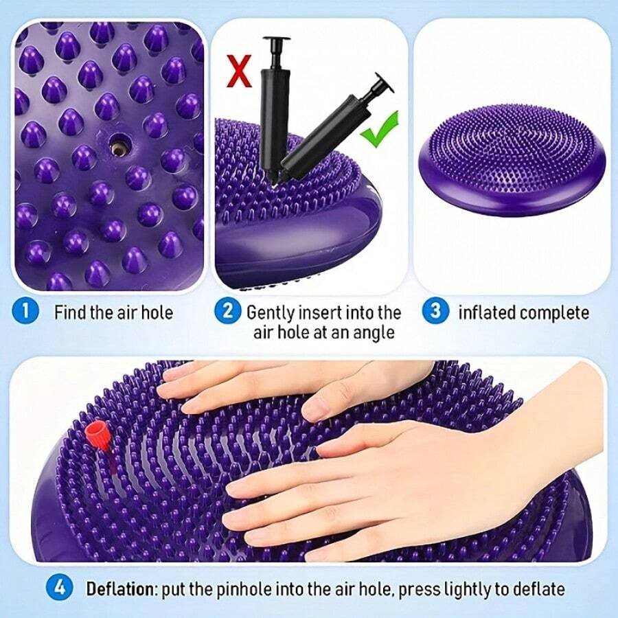 A Solid Color Massage Board, Yoga Balance Disk, Used To Improve Sitting ...