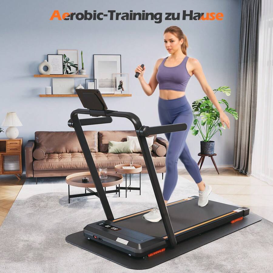 Tapis roulant pieghevole Gunji 12 km/h Cyclette LCD a impulsi per ...