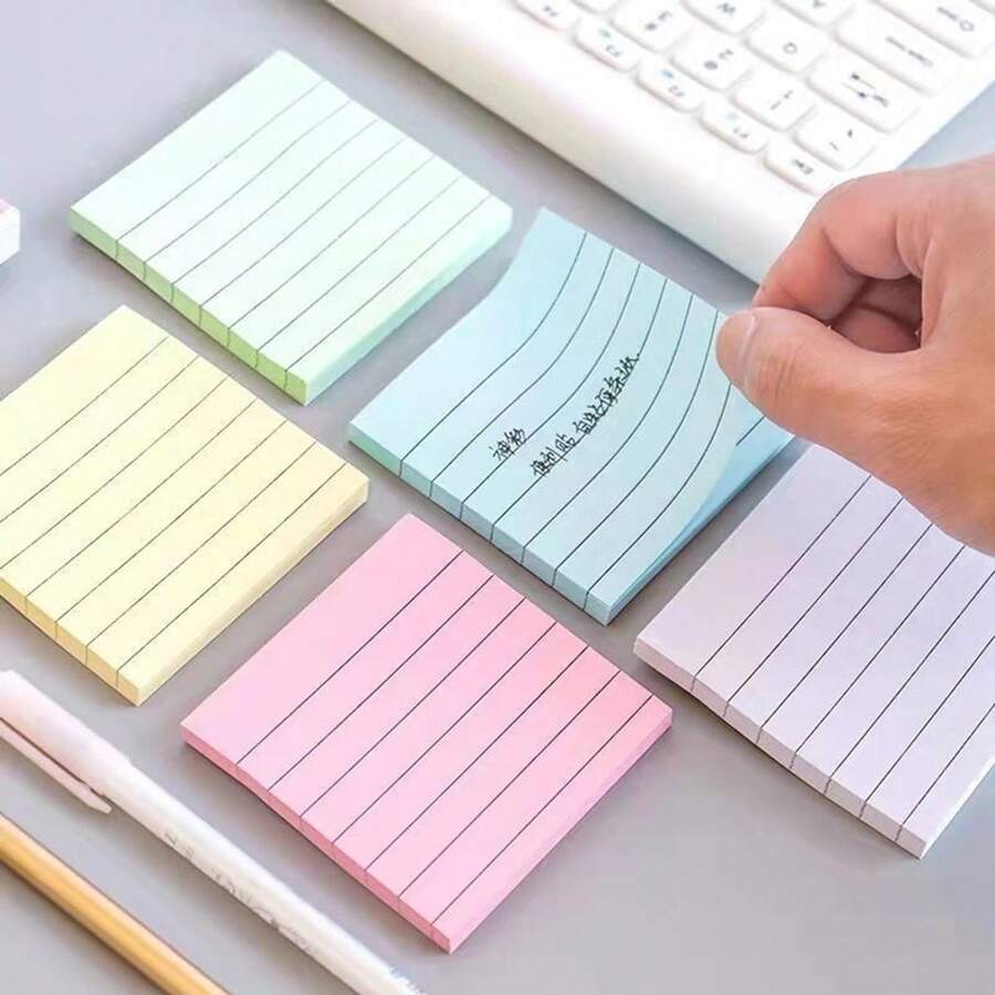 Office Colorful Horizontal Line Sticky Note With Sticky Student Note ...