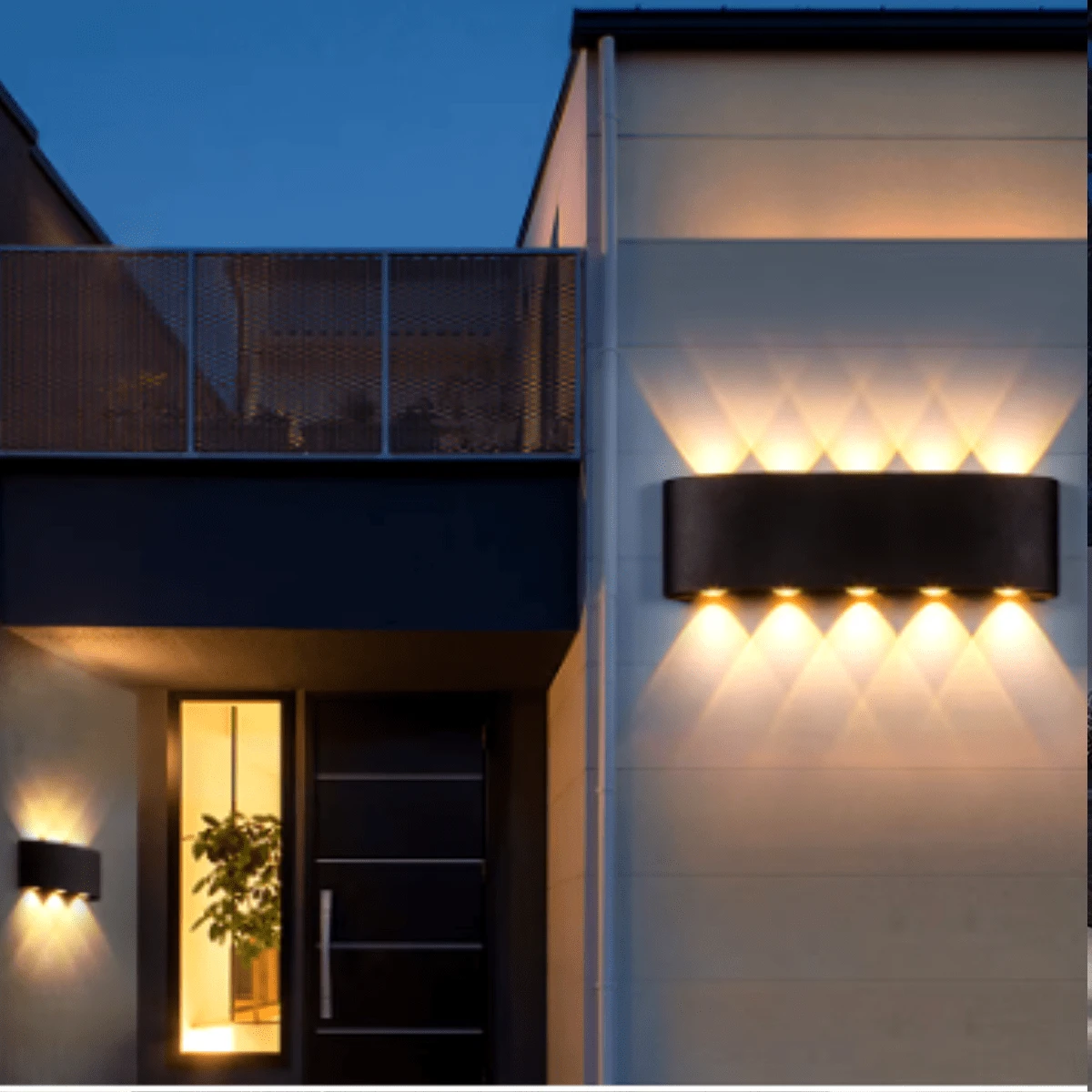 Luminária Arandela Refletor De Parede Iluminação Led 8w Retangular 2 ...