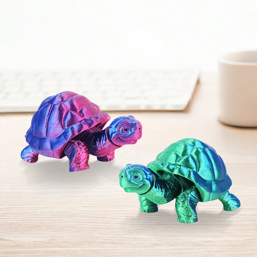 3D Printed Retractable Turtle With Realistic Shape, Movable Joints ...