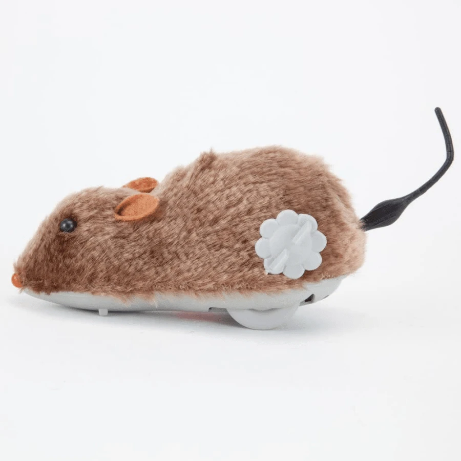 Unique Wind-Up Plush Mouse Trick Toy For Dog, Cat And Pet, Can Run And ...