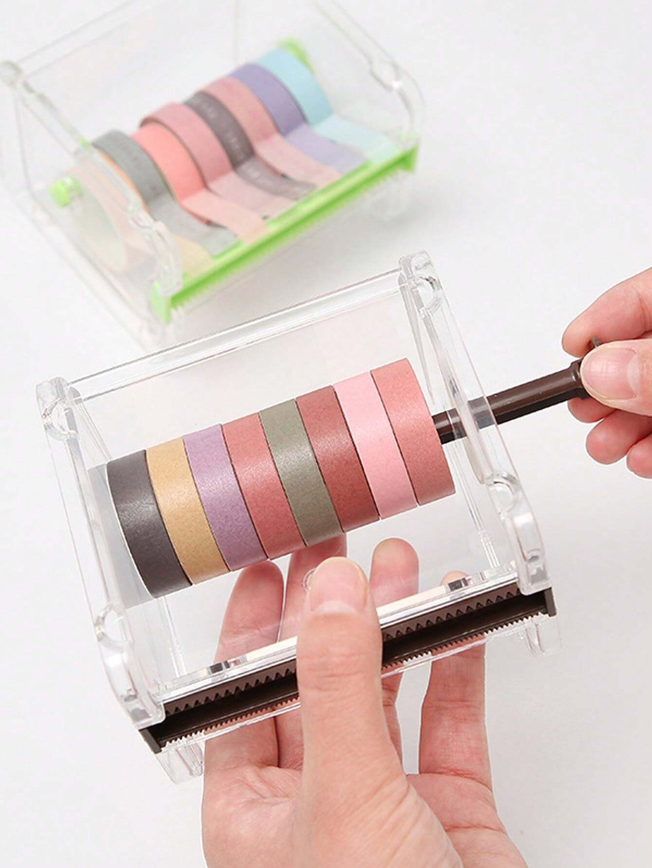 1pc Transparent Tape Cutter For Planner, Creative Tape Cutting ...