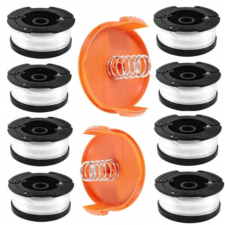 Bobine Fil Coupe Bordure pour Black et Decker Coupe-Bordures, 8 Bobine de Fil Debroussailleuse ...