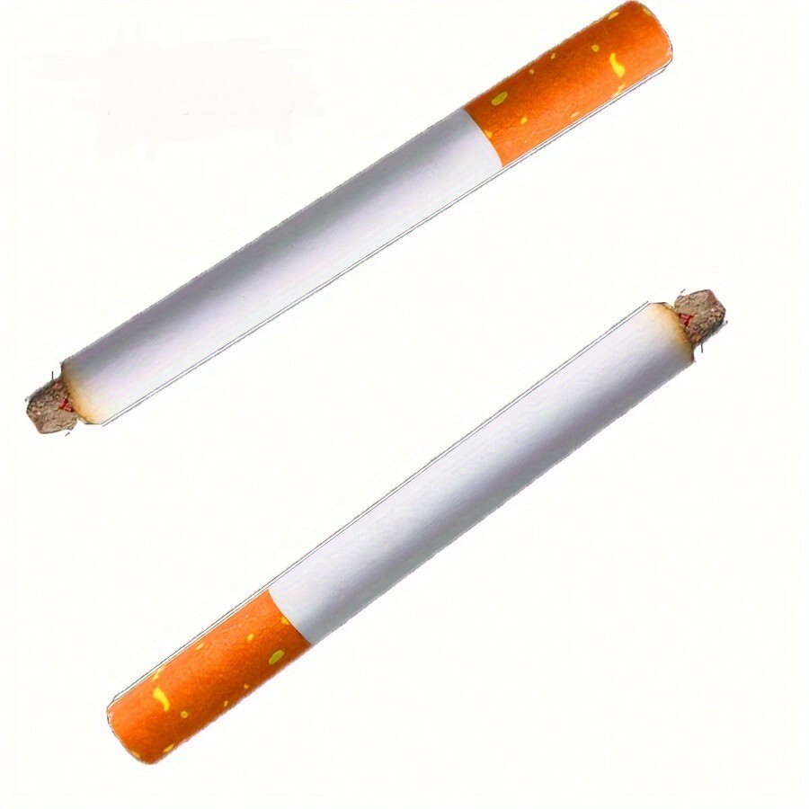 2pcs Realistic Fake Paper Cigarette Prop, Battery-Free Stage Props ...