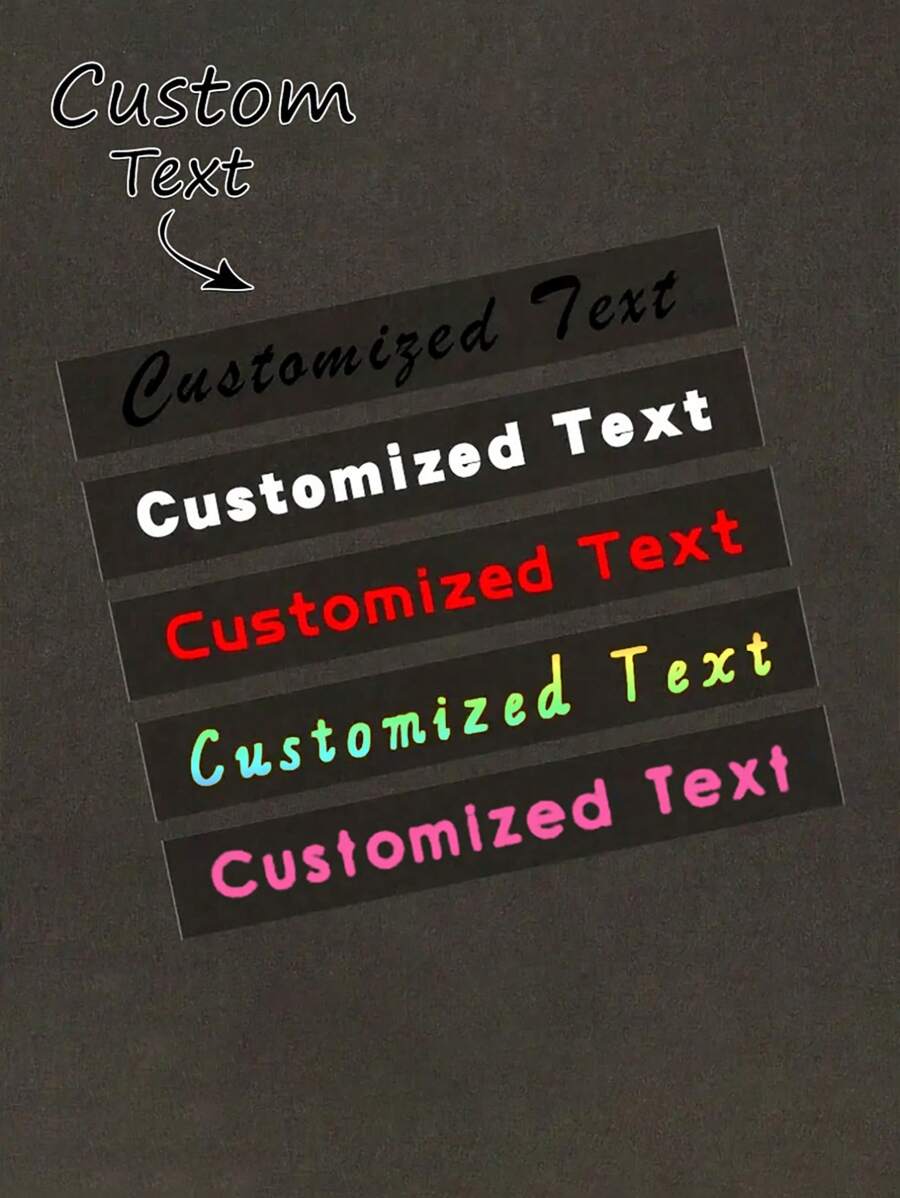 2pcs Personalized Car Name Sticker, Customizable Vinyl Decal, Name ...