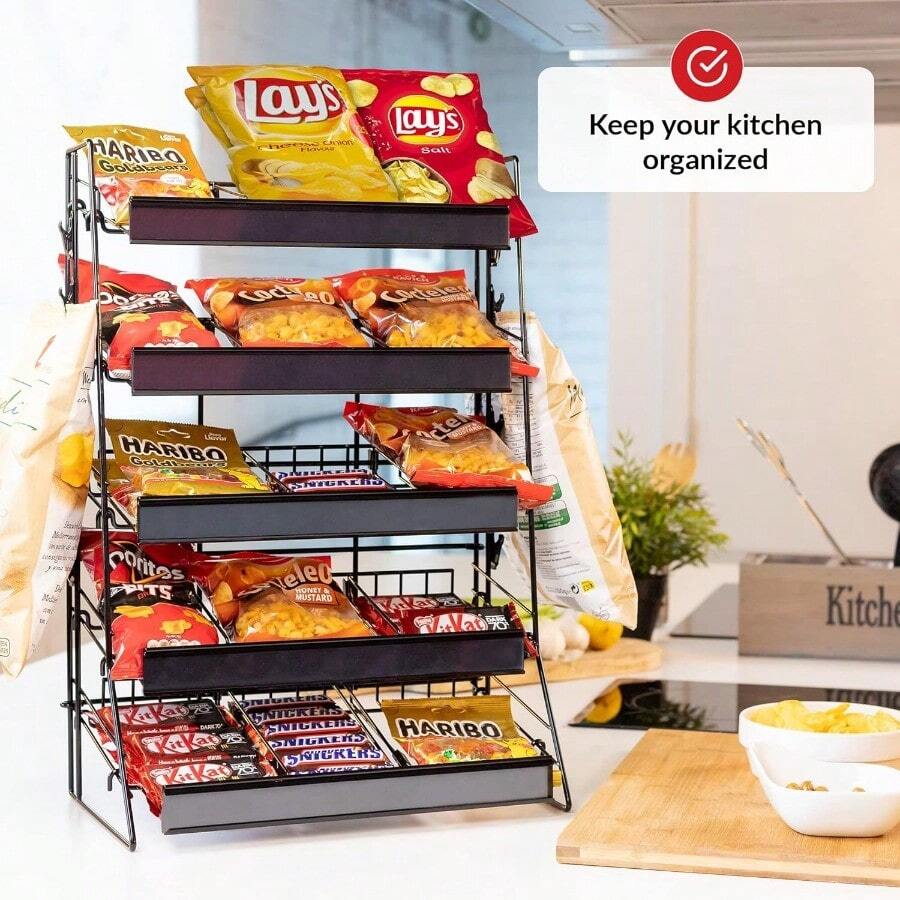 Candy Organiser | Snack Organiser For Countertop | Display Snack Rack ...