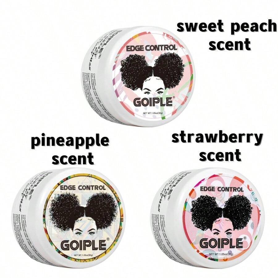 Goiple 30g Edge Control Wax, Strong Hold Non-Greasy Hair Gel, Hair Fly ...