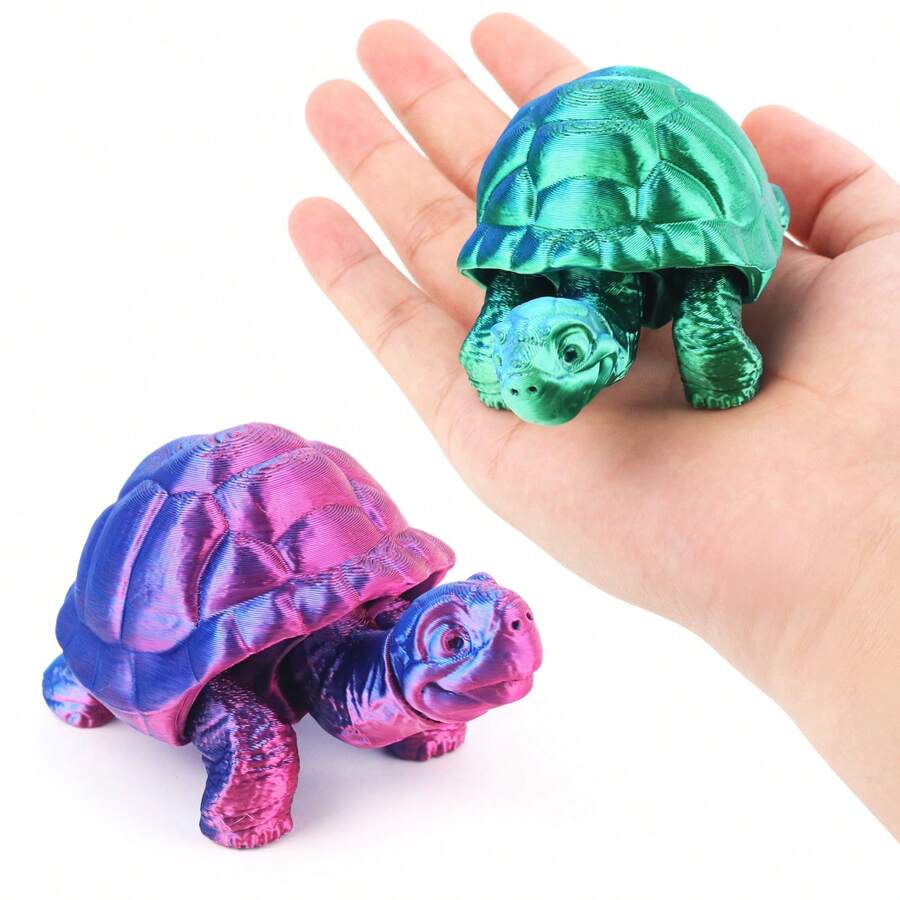 3D Printed Retractable Turtle With Realistic Shape, Movable Joints ...